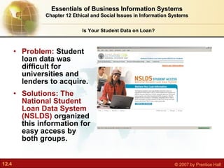 Ethical and social issues in information systems | PPT