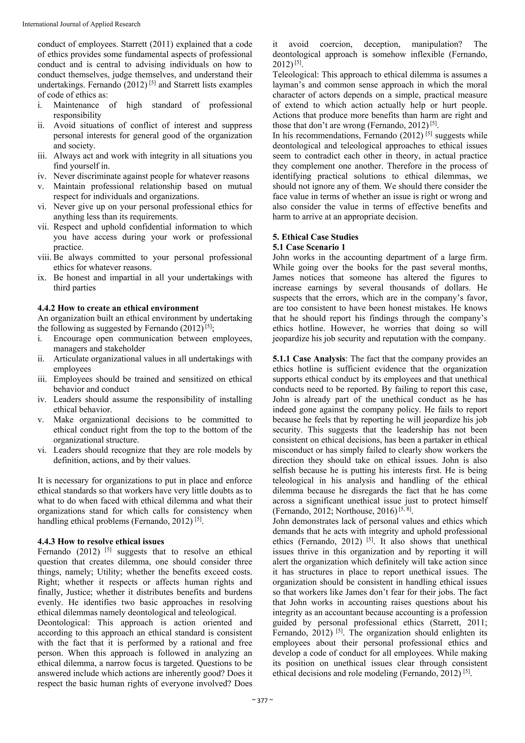 Ethical and unethical leadership issues | PDF