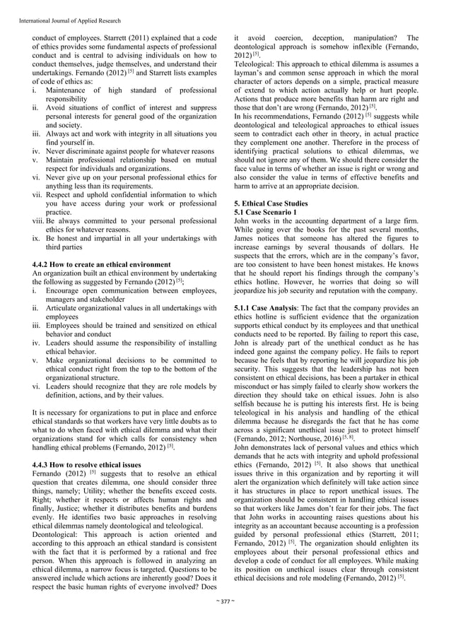 Ethical and unethical leadership issues | PDF