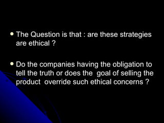 Ethical Aspects In Advertising | PPT
