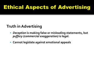 Ethical aspects of advertising | PPTX