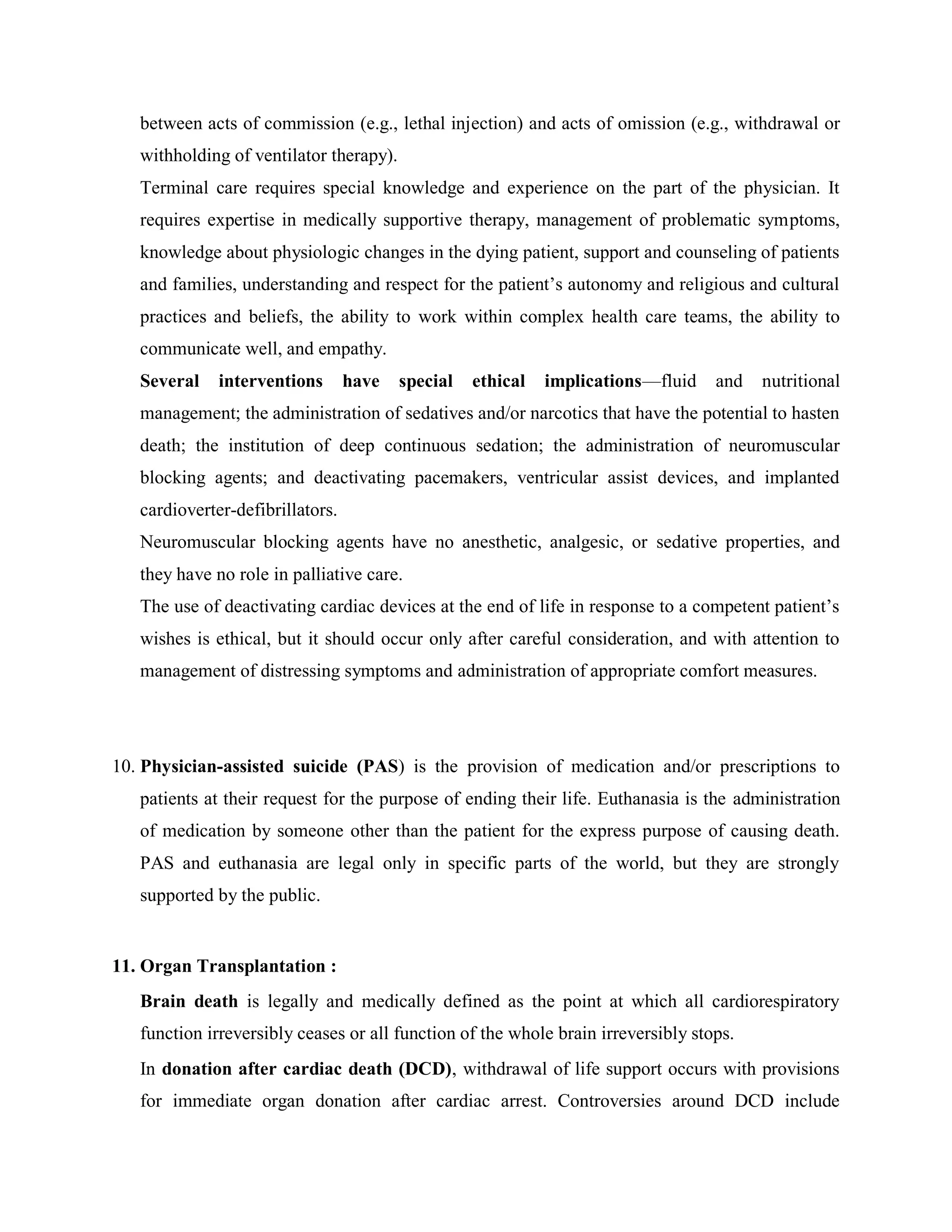 Ethical aspects of anesthesia care and euthanasia | PDF
