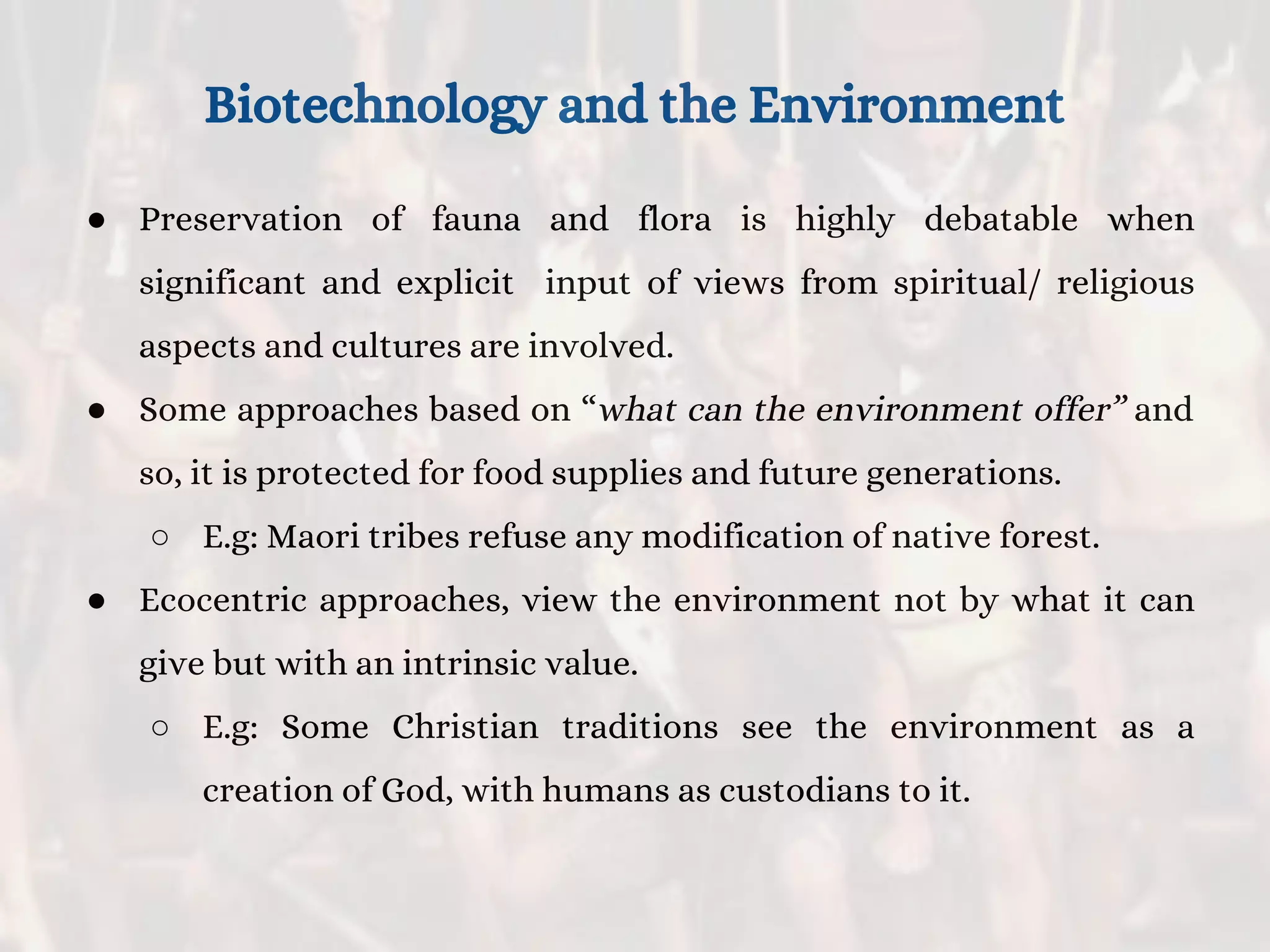 Ethical Aspects of Biotechnology | PDF