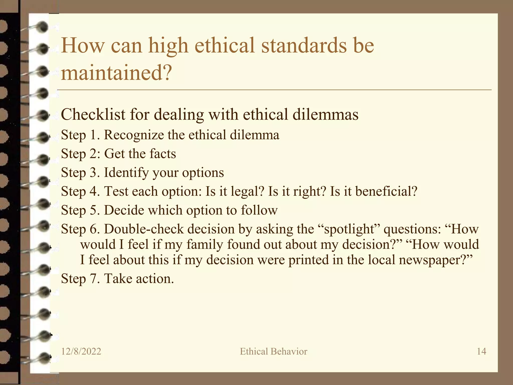 Ethical Behavior and Corporate Social Responsibility.pptx | Business ...