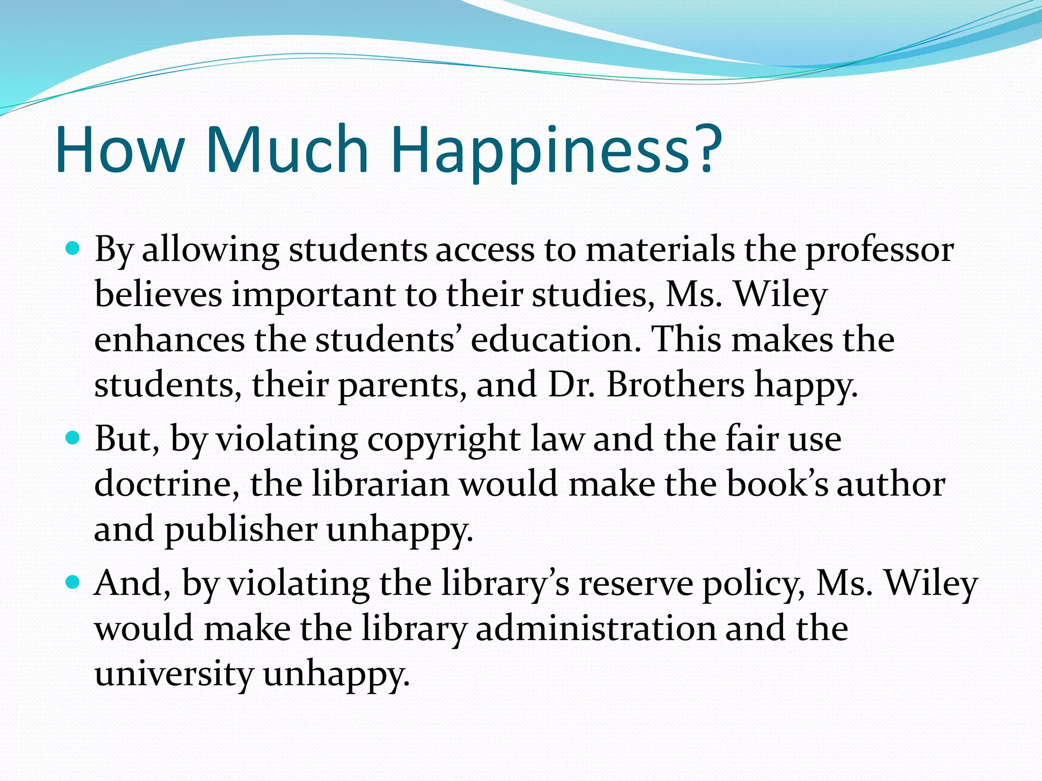 Library Ethical case study | PPTX