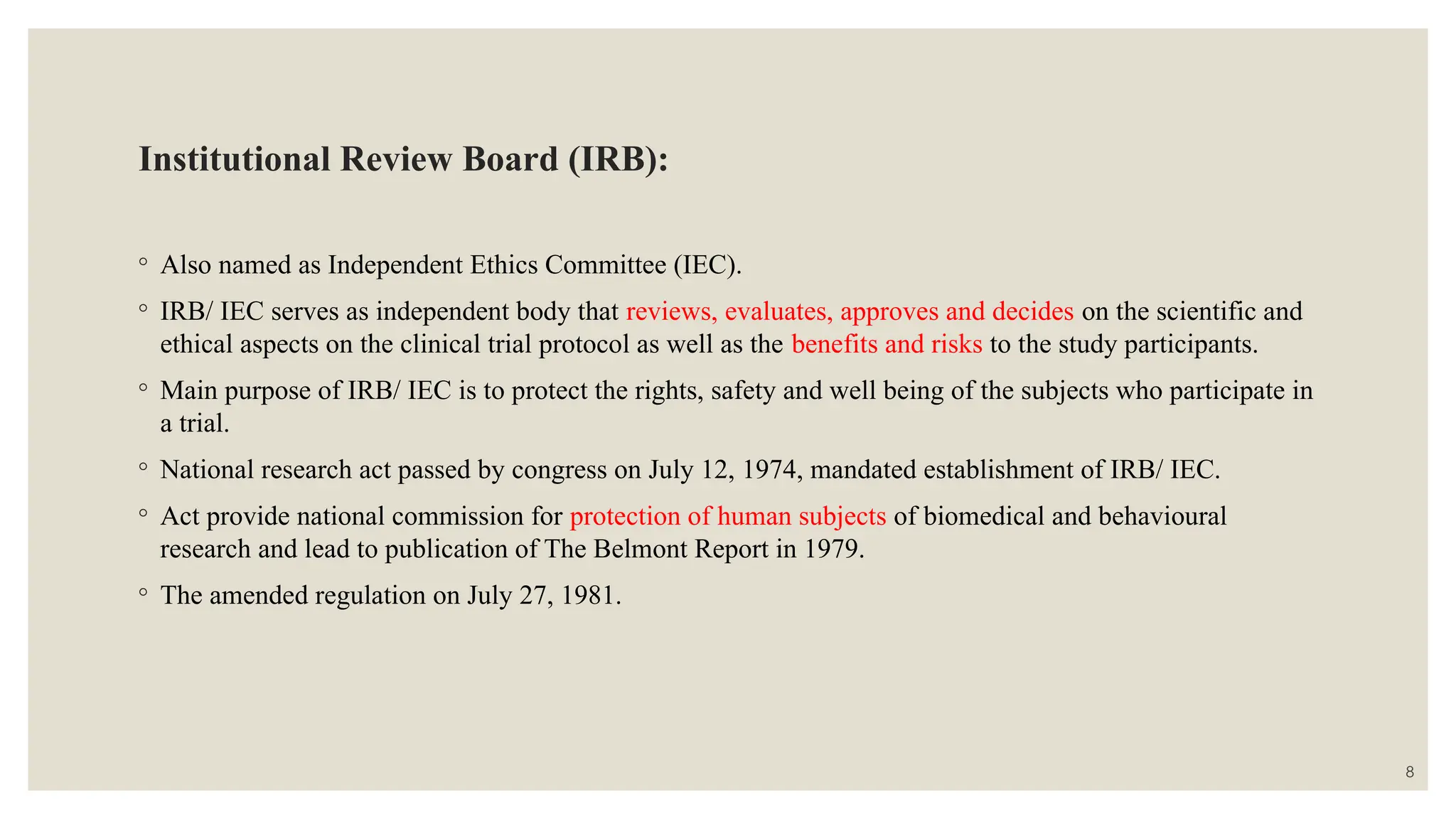 Ethical Commitee,Institutional Review Board.pptx