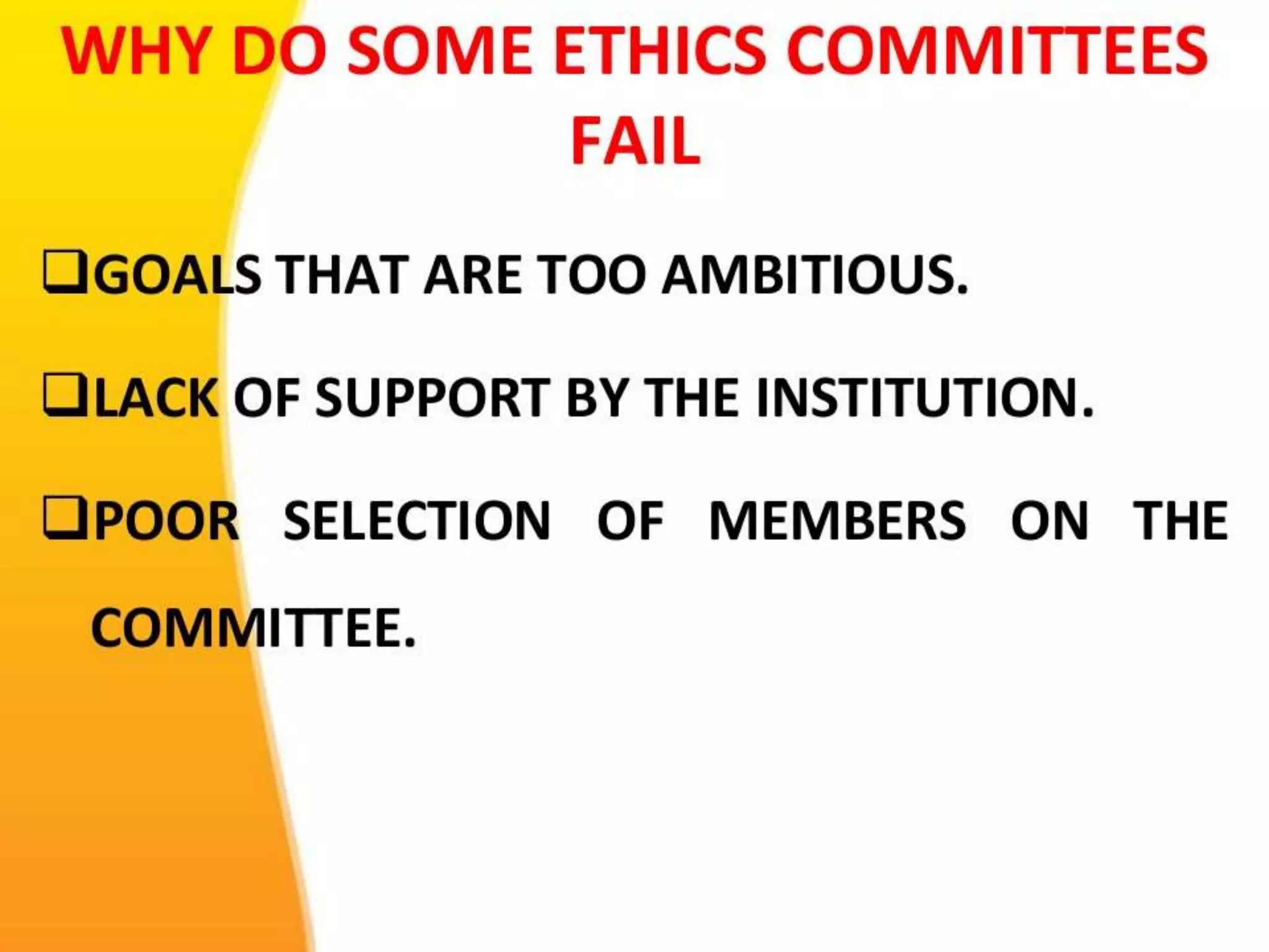 Ethical committee, code of ethics ppt | PPTX