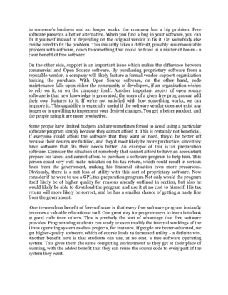 Ethical consideration in open source software | DOCX