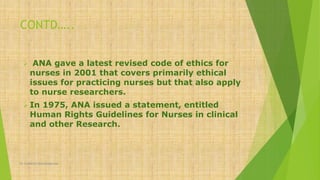 Ethical consideration in research | PPTX