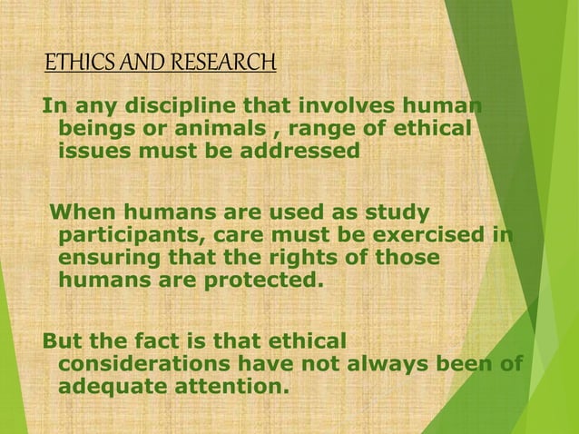 Ethical consideration in research | PPTX | Law