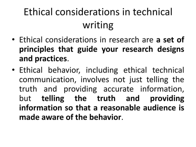 Ethical Consideration in Technical Writing (1).pptx