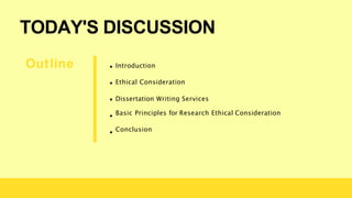Ethical Consideration On Writing Quality Dissertation | PhD ...