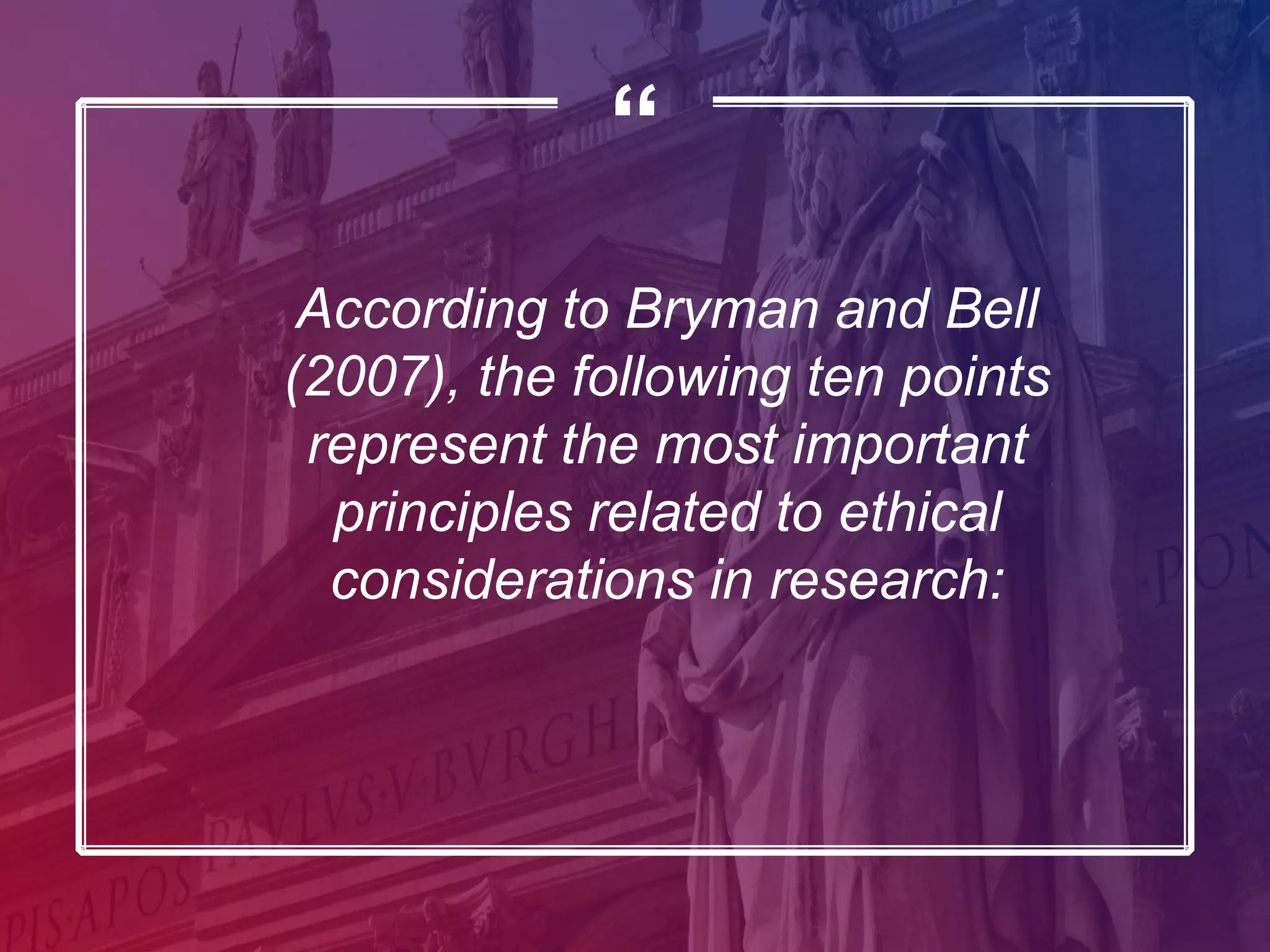 Ethical Considerations of a Qualitative Research | PPTX