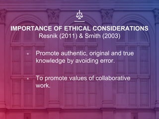 Ethical Considerations of a Qualitative Research | PPTX