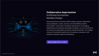 Ethical considerations in connected mobility design | PPT