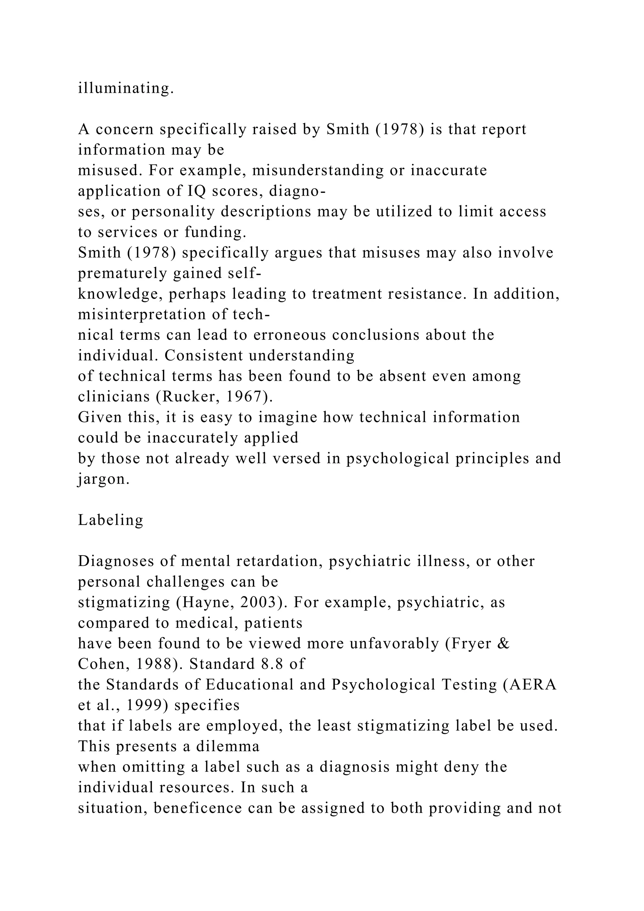 Ethical Considerations in WritingPsychological Assessment Re.docx