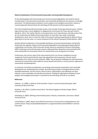 Ethical Considerations of Environmental Conservati.docx