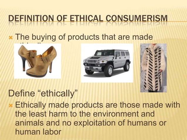 Ethical Consumerism | PPT