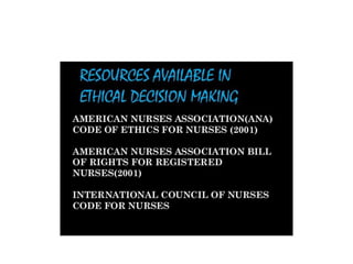 ETHICAL & CULTURAL ISSUES IN MEDICAL –SURGICAL.pptx