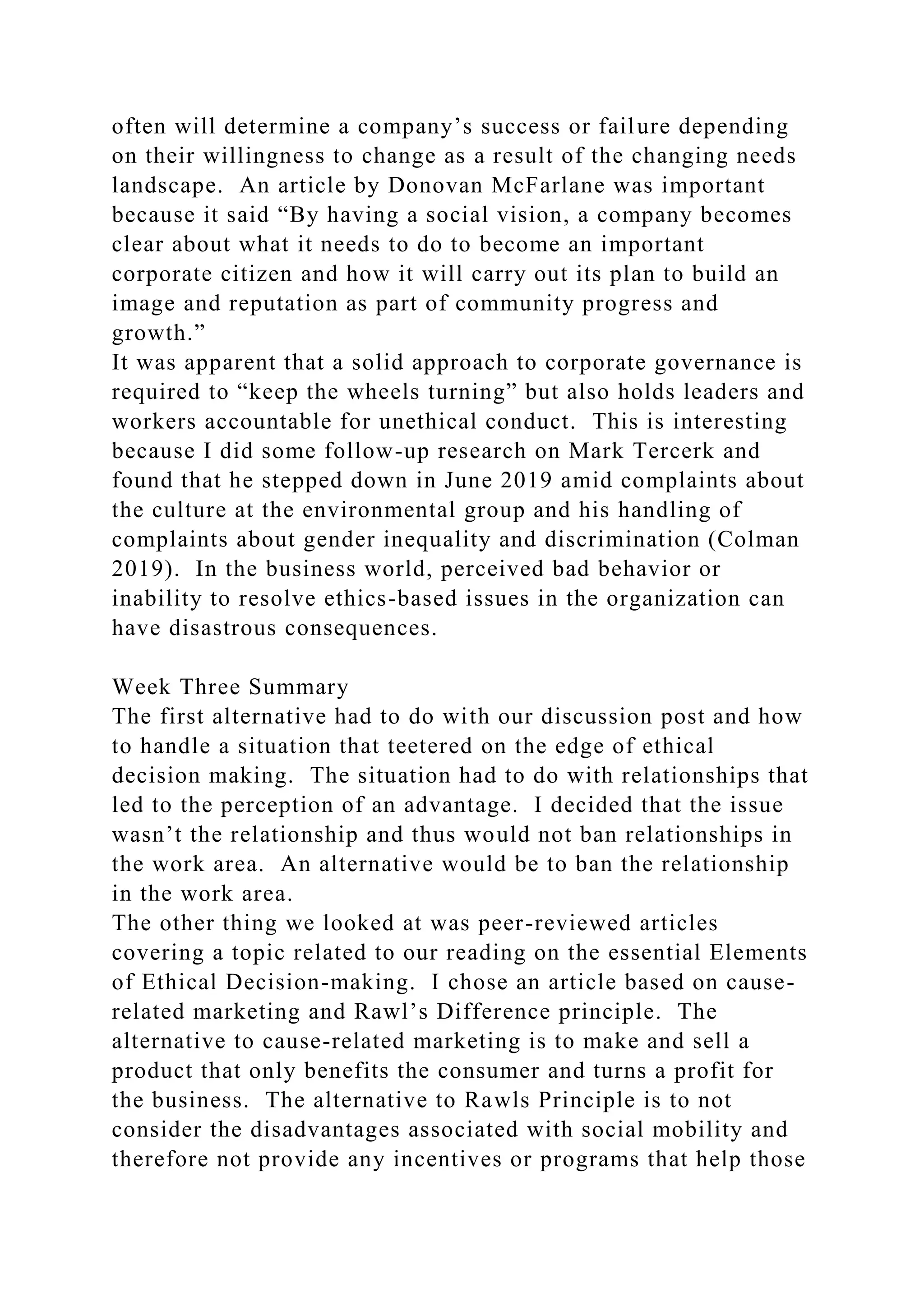 Ethical Decision-Making Framework ModelAssessmentSumma.docx