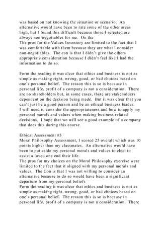 Ethical Decision-Making Framework ModelAssessmentSumma.docx