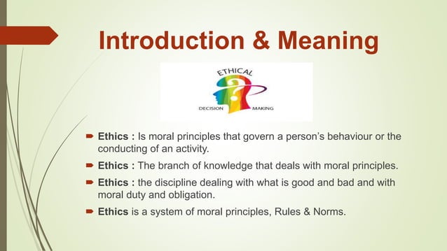 Ethical decision making | PPTX