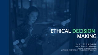 Ethical decision making | PPT