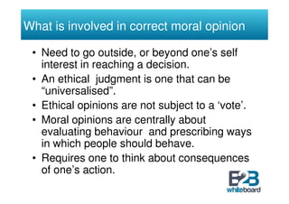 Ethical Decision Making in Business | PDF
