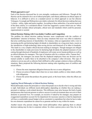 Ethical decision making in business | PDF