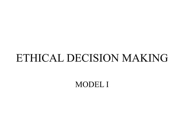 decision making model | PPT