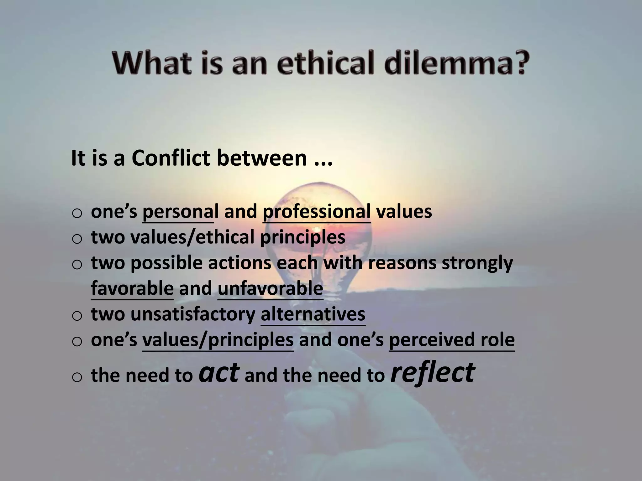 Ethical dilemma final | PPTX