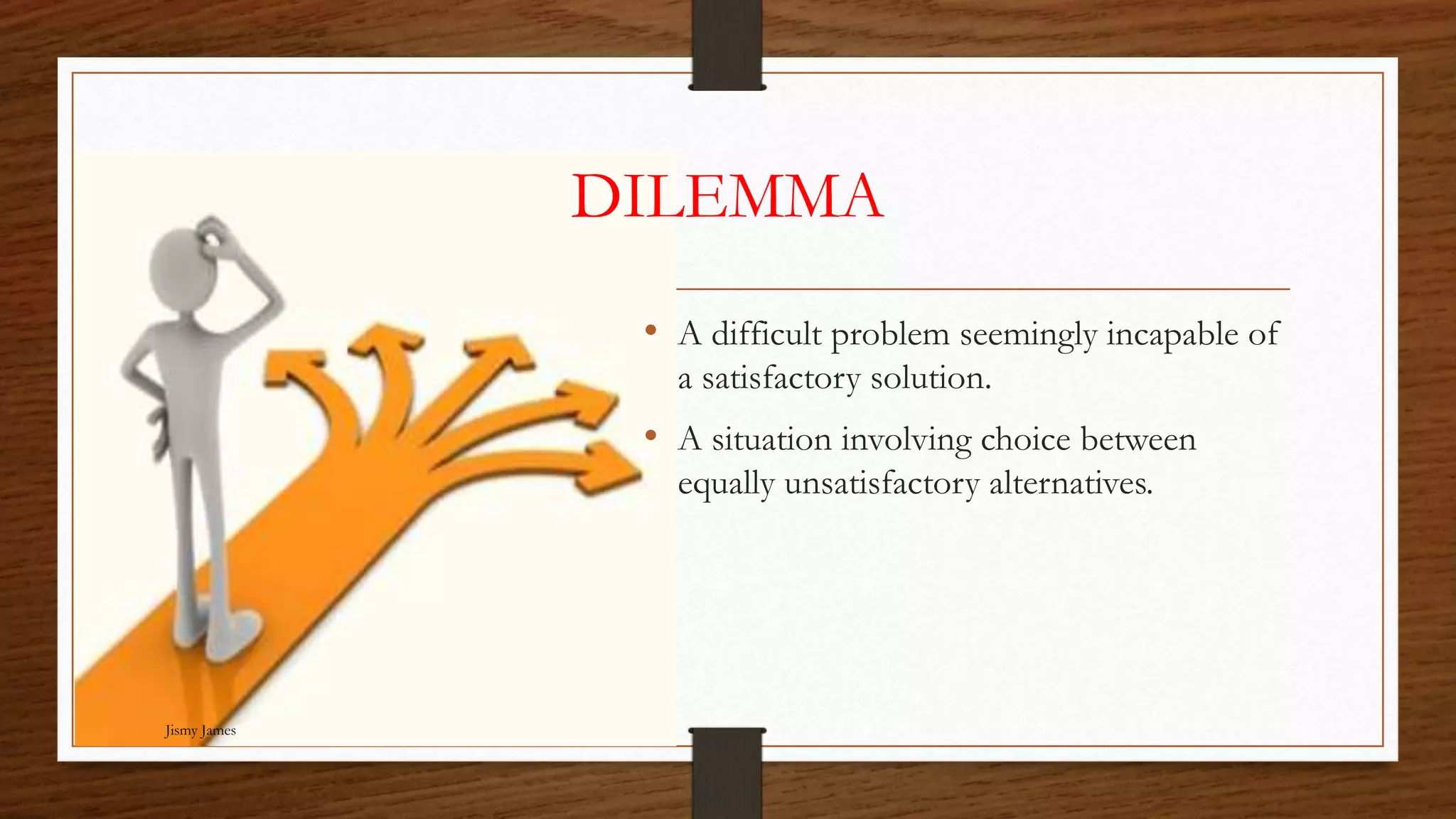 Ethical dilemma & leadership | PPTX