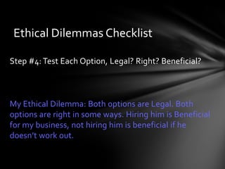 Ethical dilemmas | PPTX