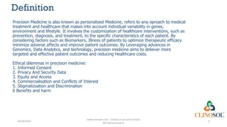 Ethical Dilemmas in Precision Medicine: Navigating the Intersection of ...