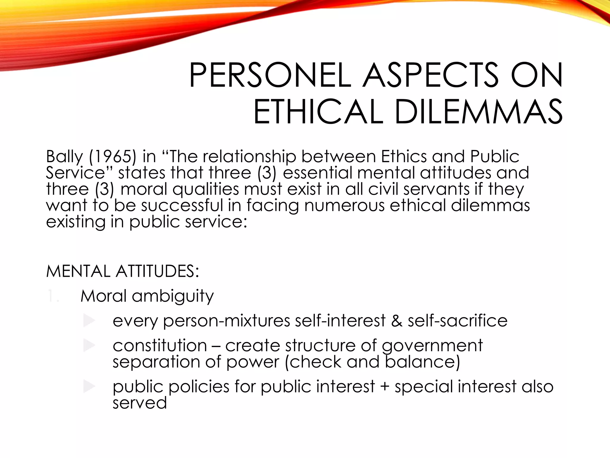 Ethical dilemmas in public administration | PDF