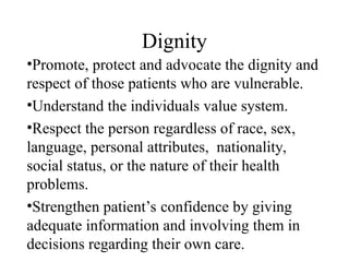 Ethical Dimensions of Nursing.ppt nhjknb mnafg | PPT
