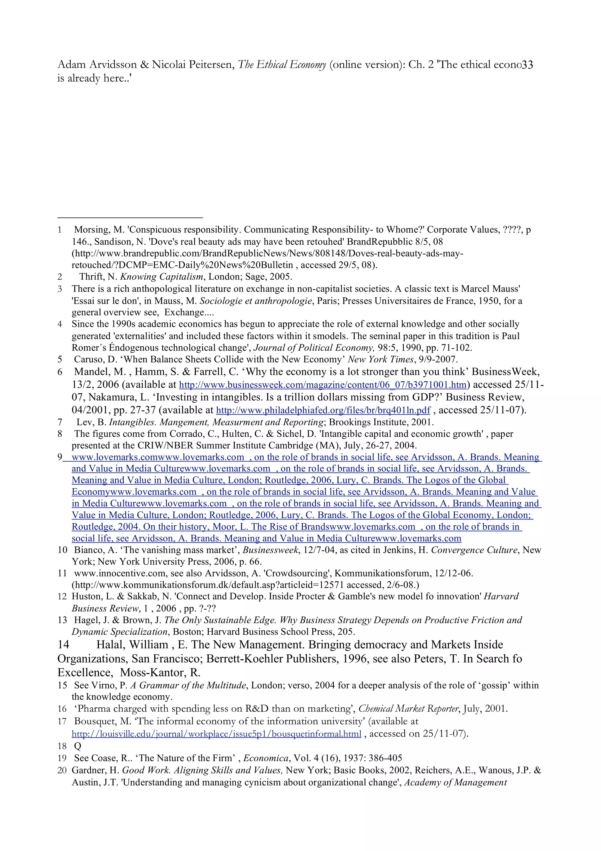 Ethical economy ch2 | PDF