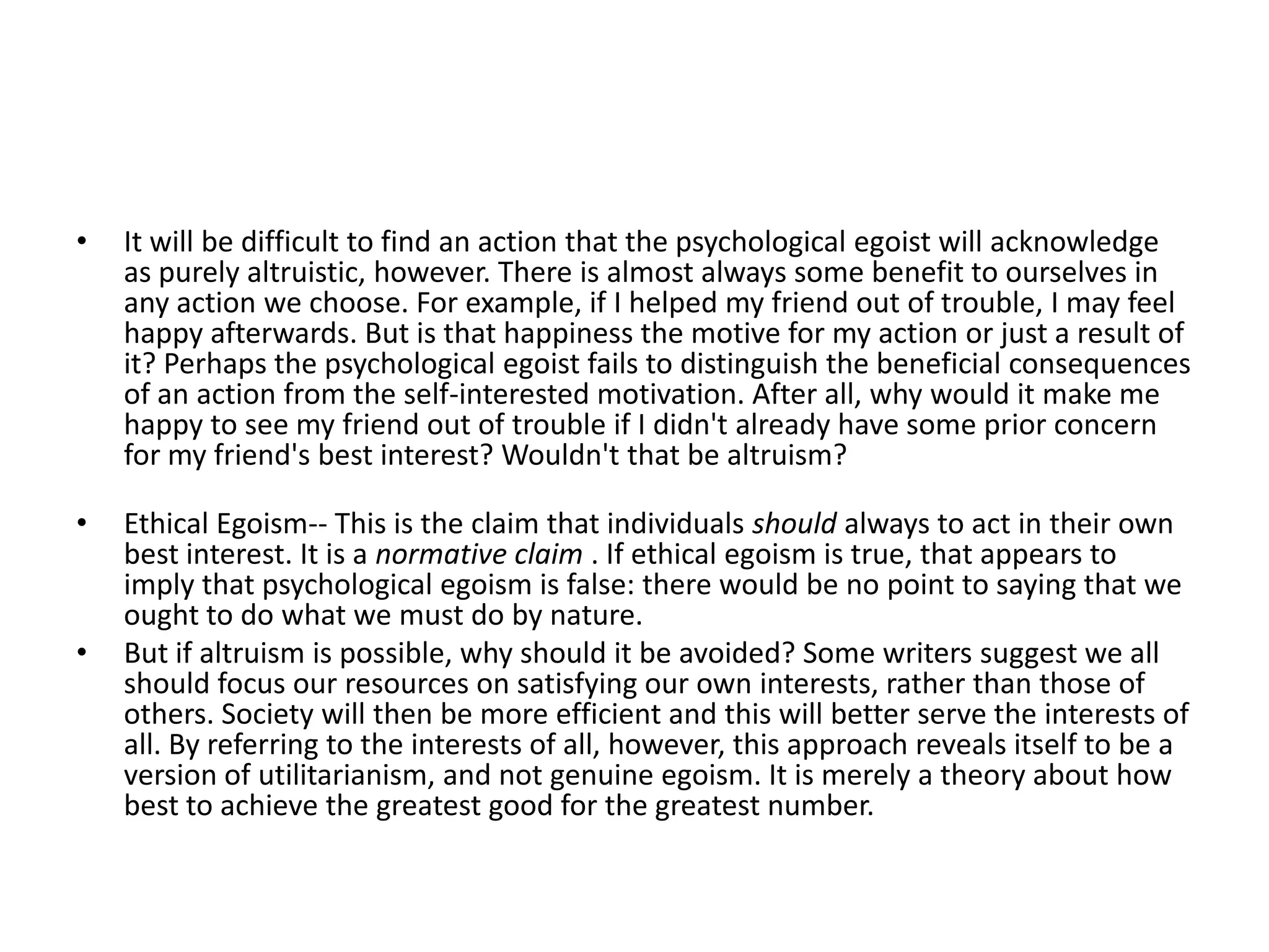 Ethical egoism | PPTX