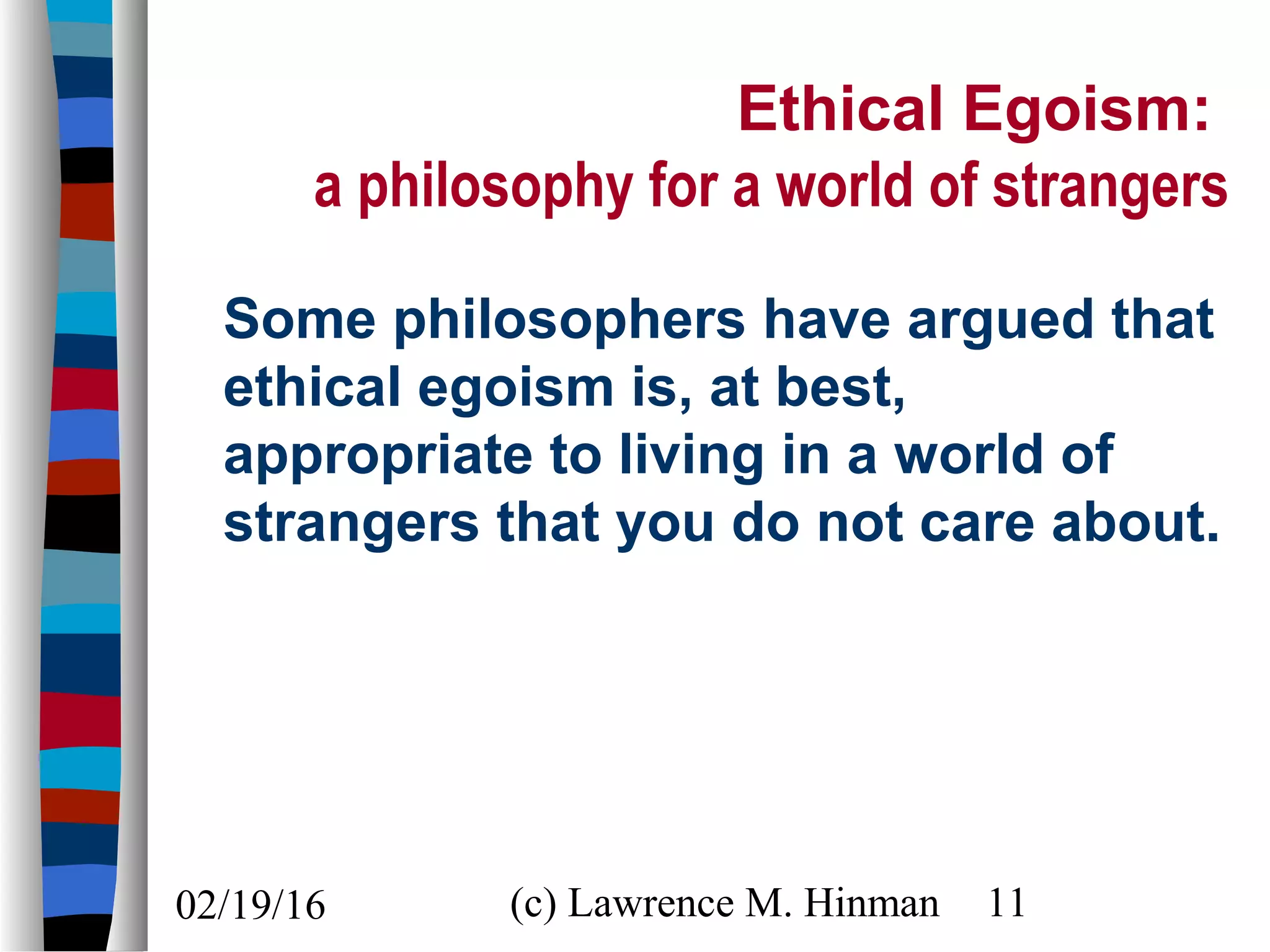 Egoism | PPT