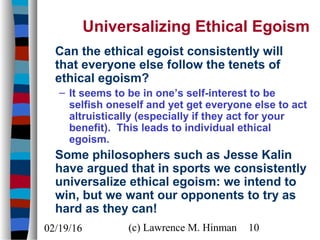 Egoism | PPT