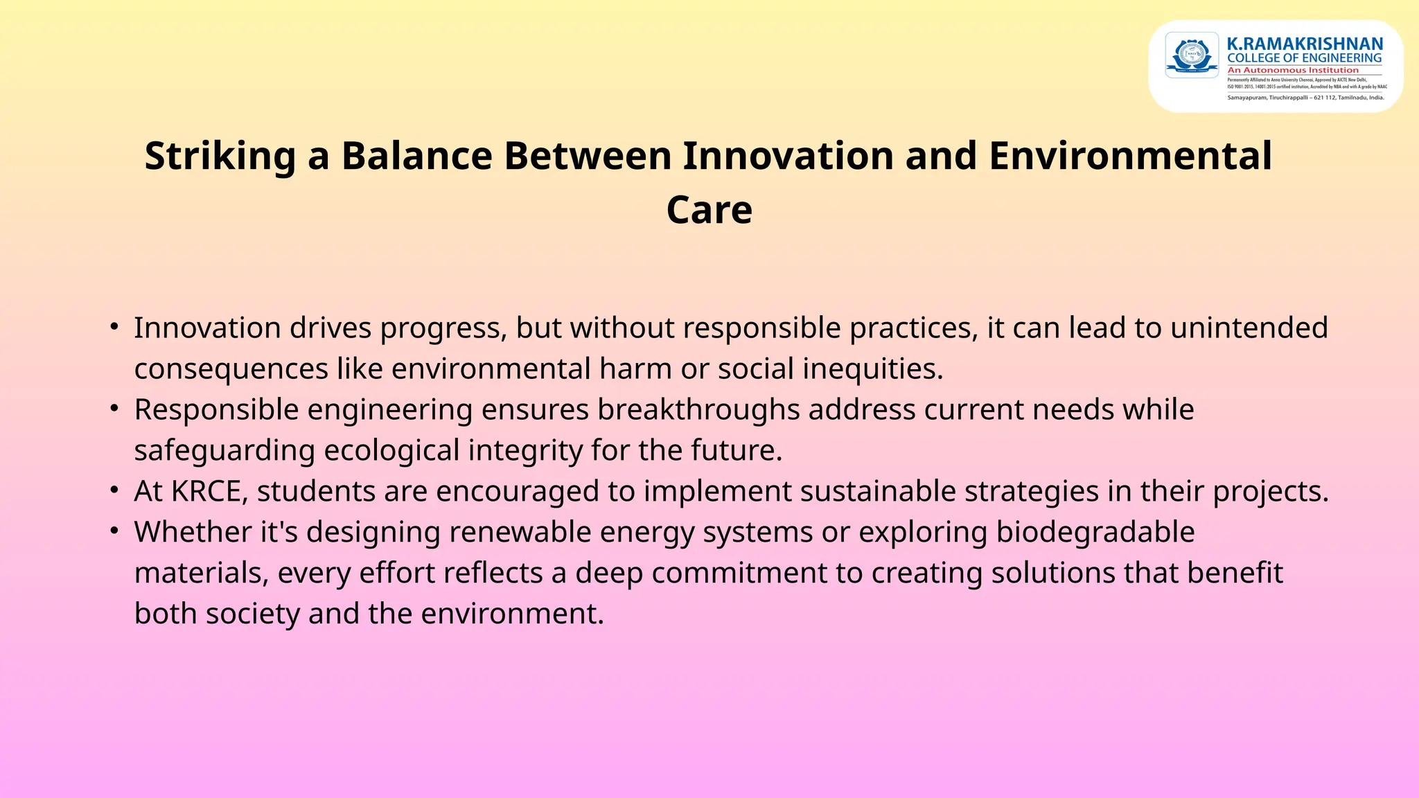 Ethical Engineering :Balancing Innovation and Responsibility | PPT