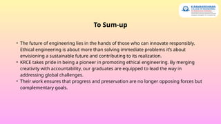 Ethical Engineering :Balancing Innovation and Responsibility | PPTX