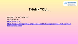 Ethical Engineering :Balancing Innovation and Responsibility | PPTX