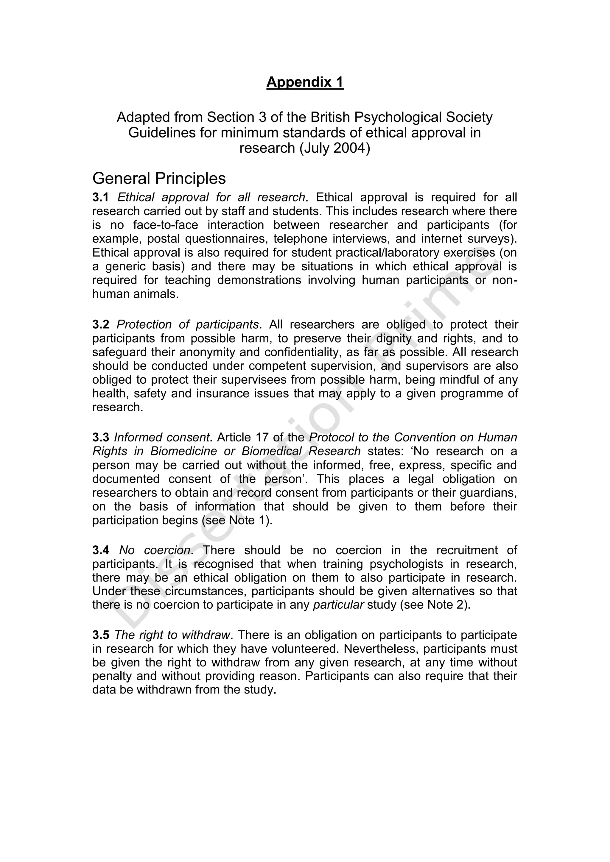 Ethics Approval in Research Sample | PDF