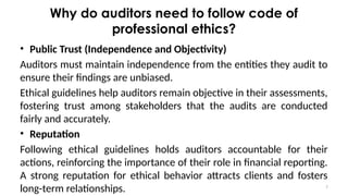 Ethical Guideline for Auditors.pptx audit | PPTX