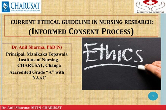 Ethical guideline in nursing research | PPT