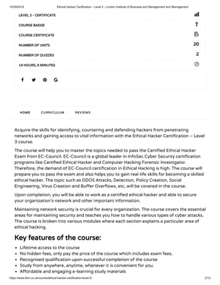 Ethical Hacker Certification - Level 3 - LIBM | PDF