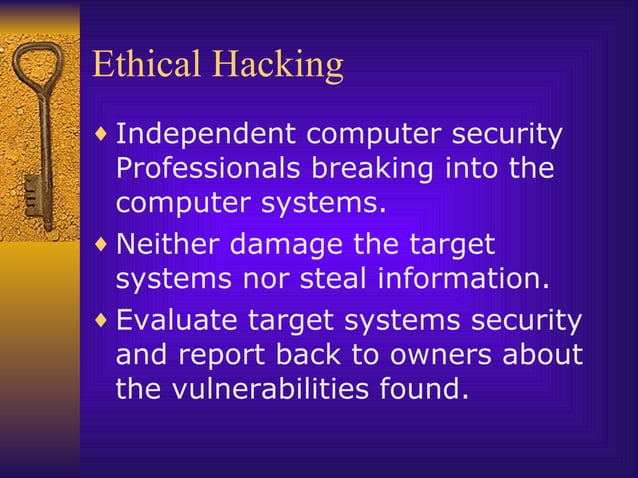 Ethical Hacking | PPT | Computing | Technology & Computing