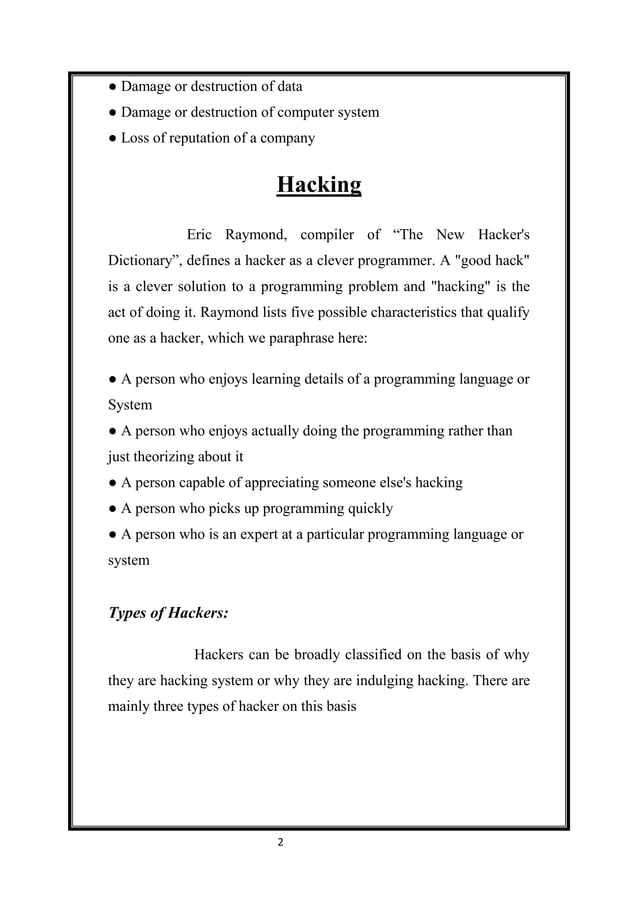 Ethical hacking | DOCX | Technology & Computing