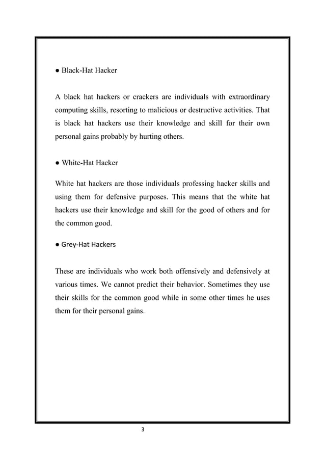 Ethical hacking | DOCX | Technology & Computing